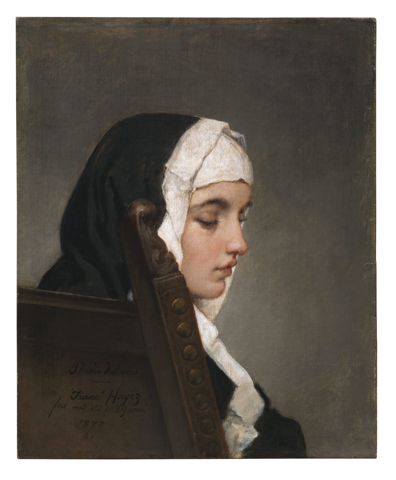 Francesco Hayez - Young nun. Life Study - Carlo Virgilio & C.