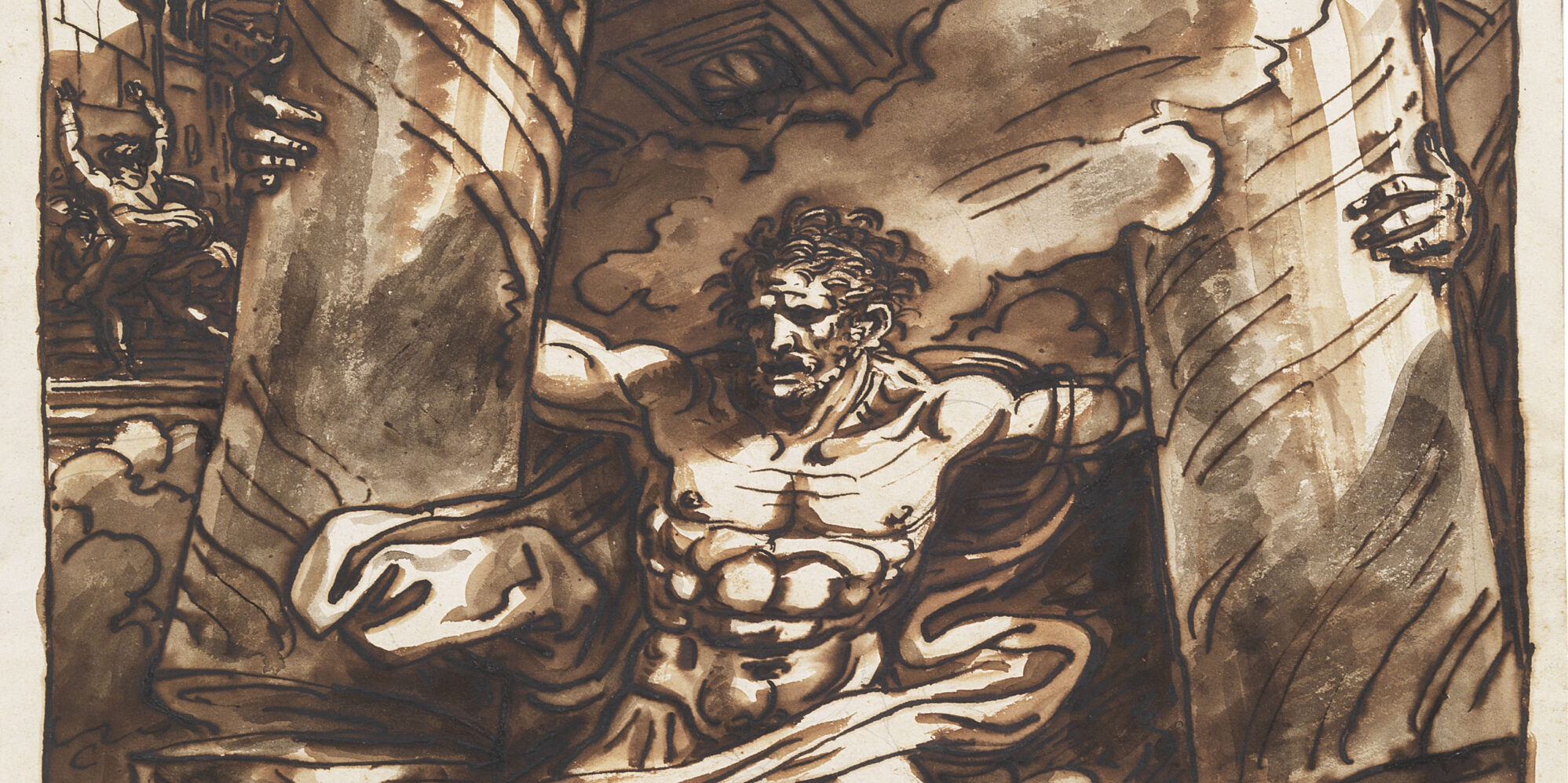 Felice Giani - Samson destroying the Philistine Temple - Carlo Virgilio ...